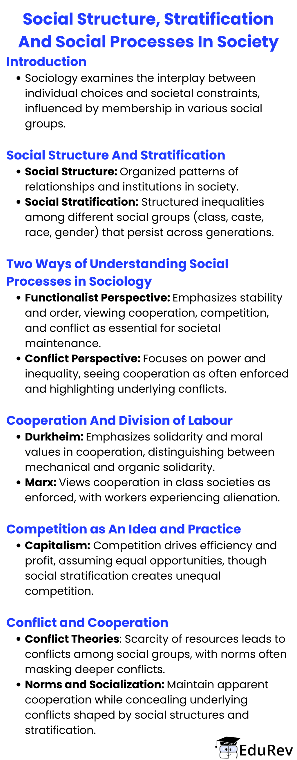 Mind Map: Social Structure, Stratification And Social Processes In ...