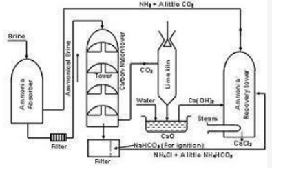 What is solvay process? - EduRev Class 10 Question