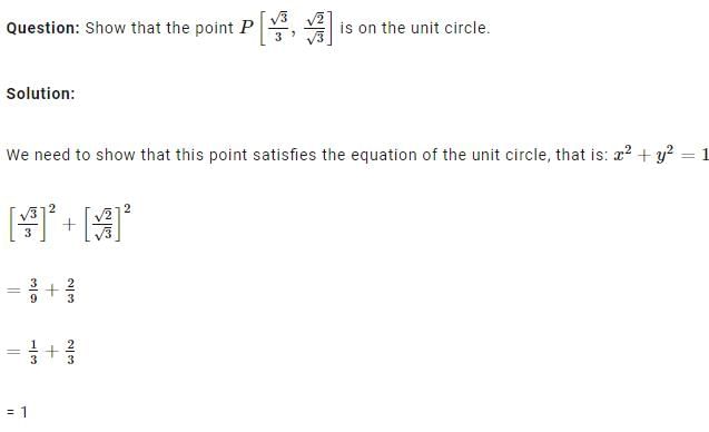 UNIT CIRCLE - Class 11 PDF Download