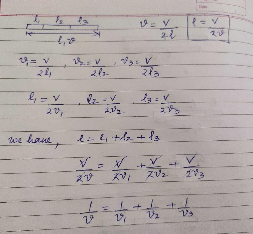 When A String Is Divided Into Three Segments Of Length L1 L2 And L3 5887