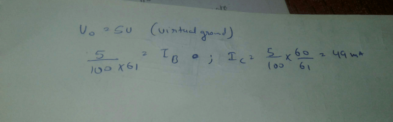 In the circuit shown in fig.the op-amp is ideal. IfF = 60, then the ...