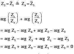 If z1, z2 and z3, z4 are 2 pairs of complex conjugate numbers, thena)0b ...