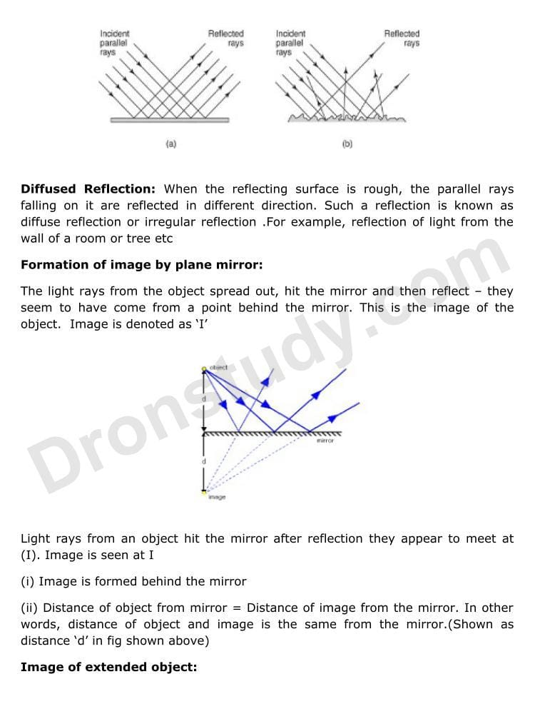 NOTES OF LIGHT CLASS 10 PDF Download