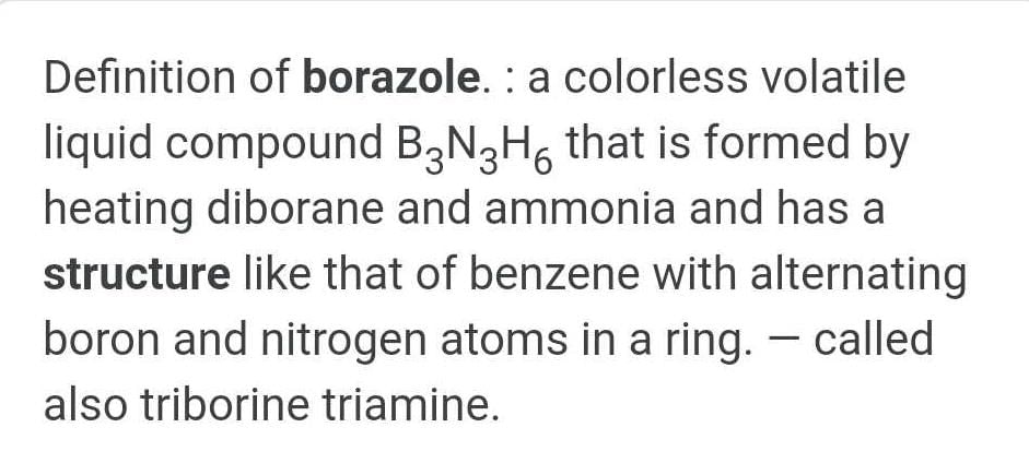 What is structure of borazole? - EduRev NEET Question