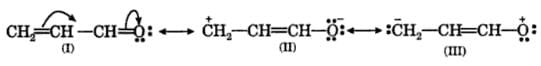 Consider the resonating structures of prop-2-enal.The correct ...