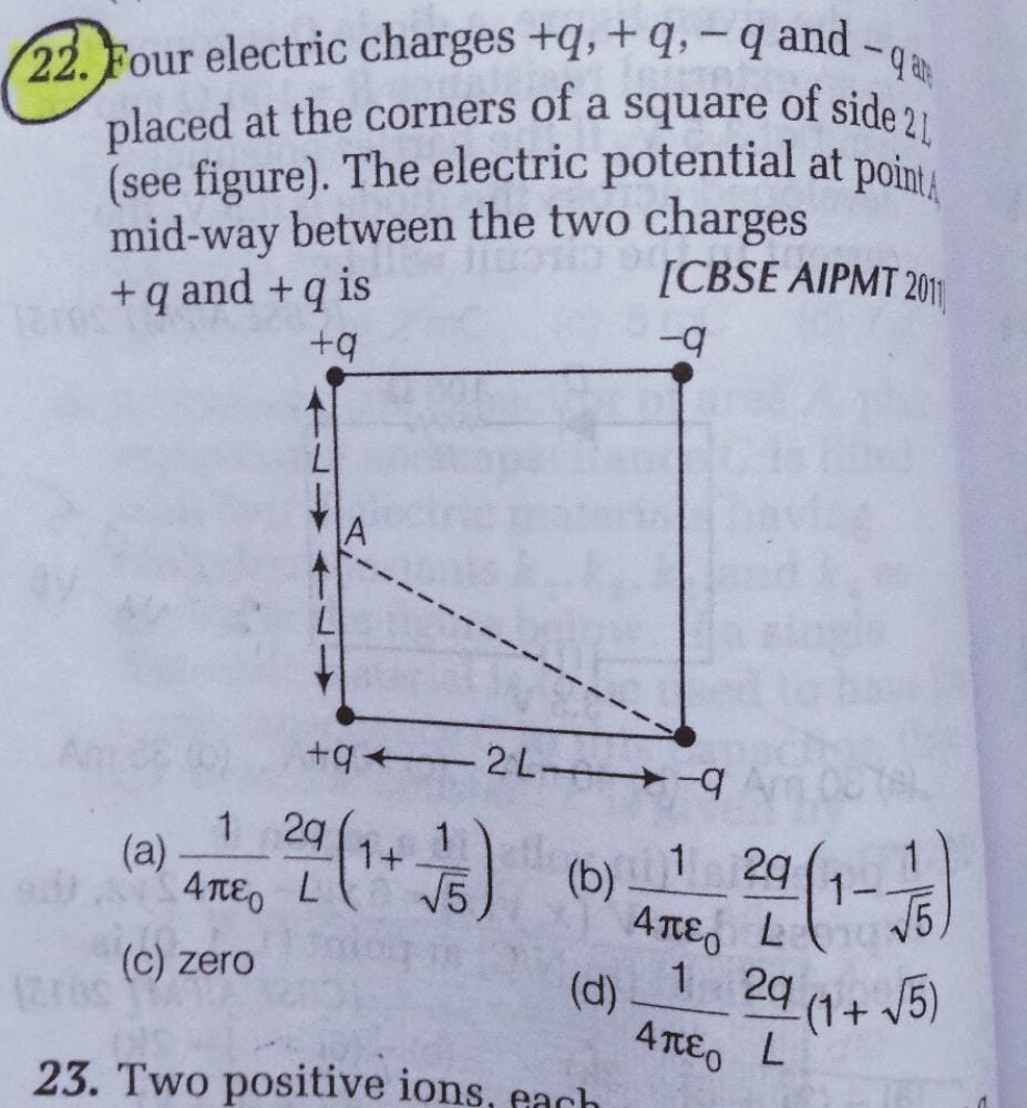Two metallic spheres of radii 1 cm and 3 cmare given charges of ...