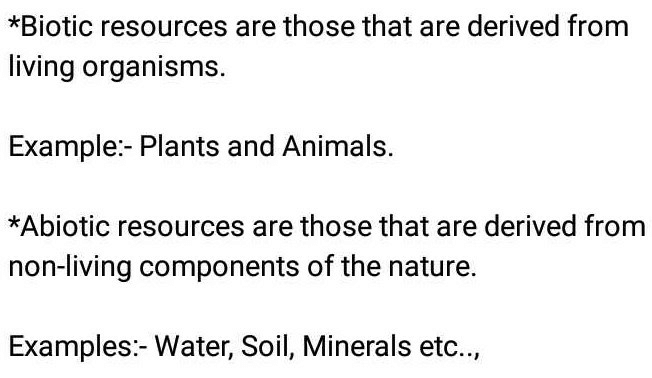 Biotic Resources Images
