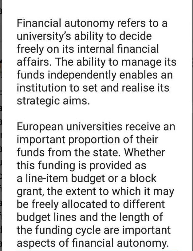 What is Financial Autonomy? - EduRev Class 10 Question