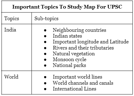 How To Study Maps for UPSC CSE - Notes | Study ATLAS: Map based ...