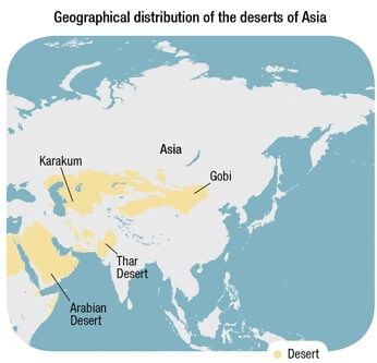 Continents- Asia - UPSC PDF Download