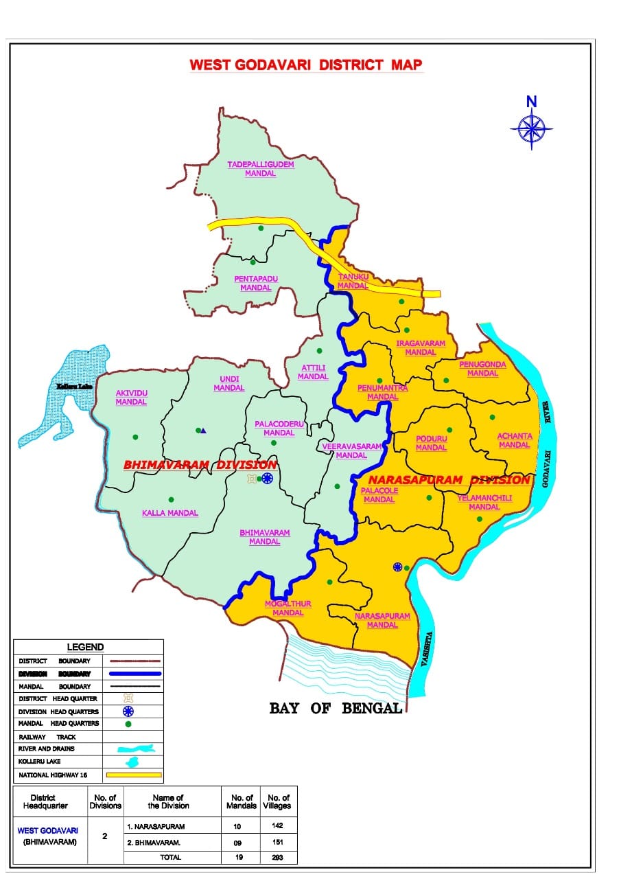 Map: West Godavari District - APPSC State Specific Preparation Course ...