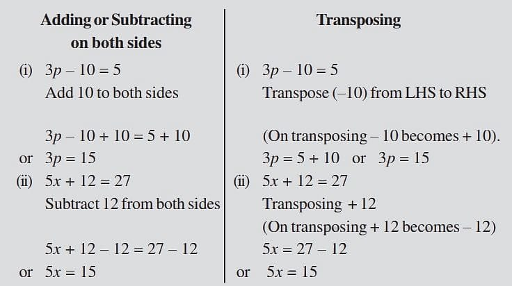 Simple Equations Class 7 Notes Maths Chapter 4 Free PDF