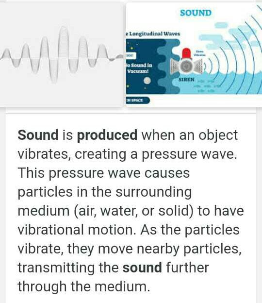 What is sound and how is its produced? - EduRev Class 9 Question
