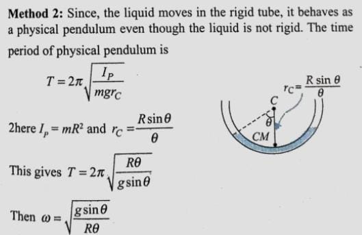 A smooth tube in the form of a semicircle of radius R is kept vertical ...