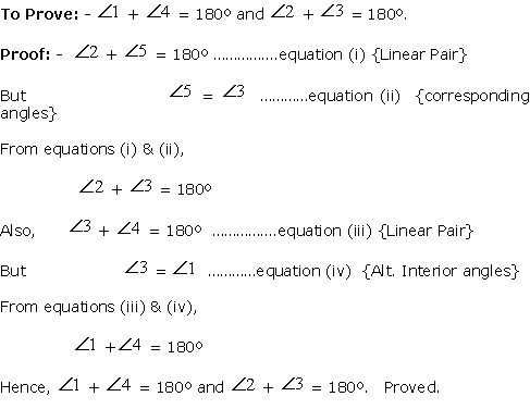 Theorems of Lines and Angles - Class 9 PDF Download