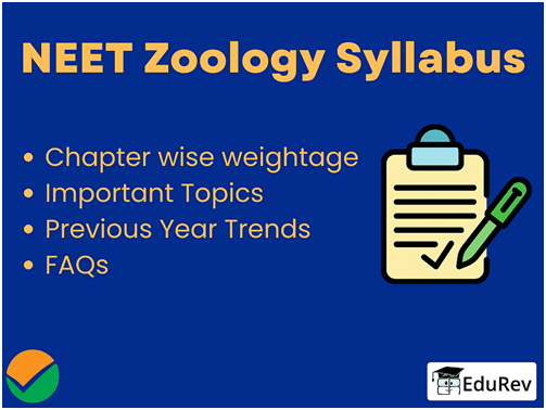 NEET 2025 Zoology Syllabus with Weightage PDF Download