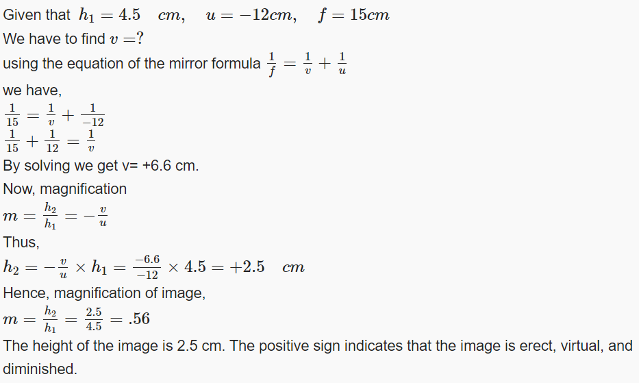 Light - Reflection and Refraction Class 10 Worksheet Science