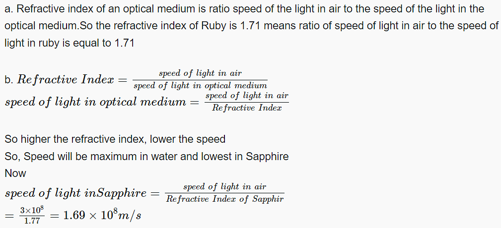 Light - Reflection and Refraction Class 10 Worksheet Science