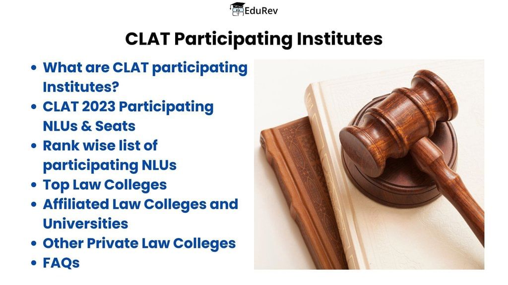 CLAT Participating Institutes 2023: Rank Wise List, Seat Intake of NLUs ...