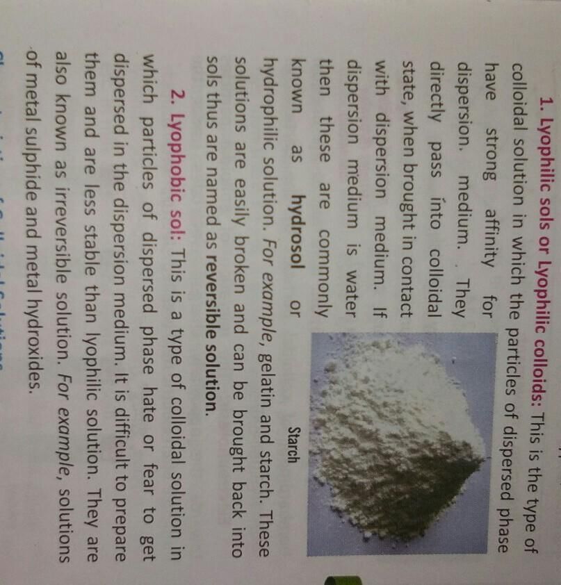 What do you mean by lyophilic and lyophobic sols? Give one example of ...