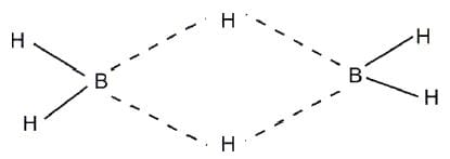 Identify the correct statements for B2H6from those given below:(A) In ...