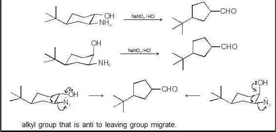 On reaction with NaNO2 and HCl, which of the following amino alcohol(s ...