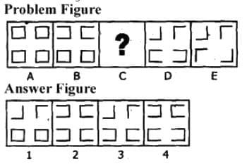 DIRECTIONS: Each of the following questions consists of five figures ...
