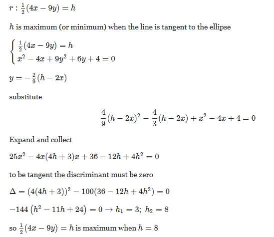 let x and y satisfy the relation x2 9y2 - 4x 6y 4 = 0 , then maximum ...