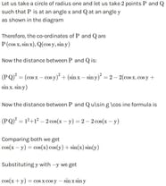 How We Can Prove That Cos x Y cos X Cos Y sin X Sin Y EduRev