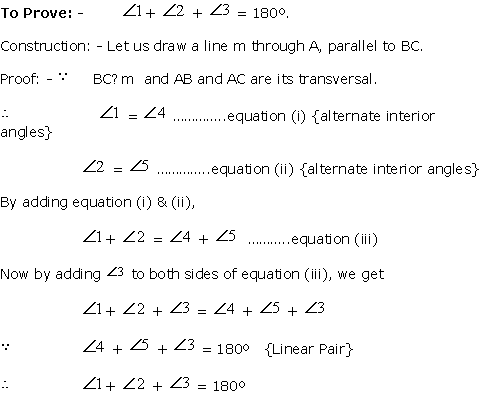 Theorems of Lines and Angles - Class 9 PDF Download