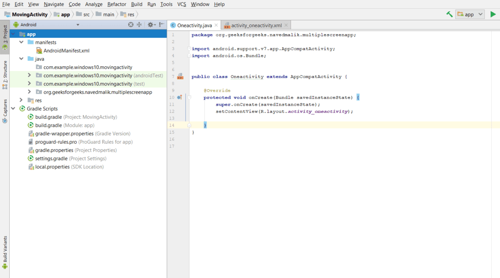 Creating multiple Screen app - Software Development PDF Download